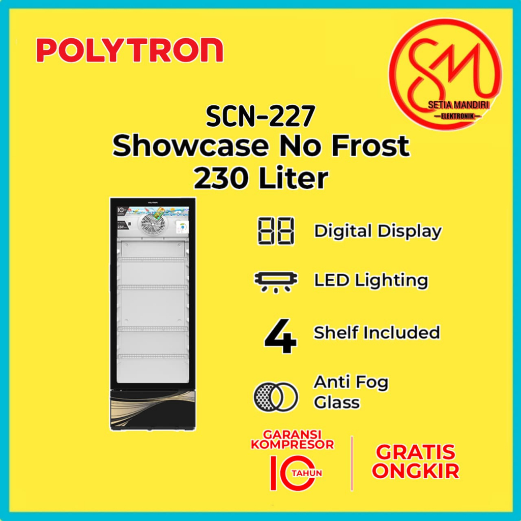 Jual POLYTRON Showcase 230 Liter SCN 227 - SCN 187 - SCN 187 | Shopee ...