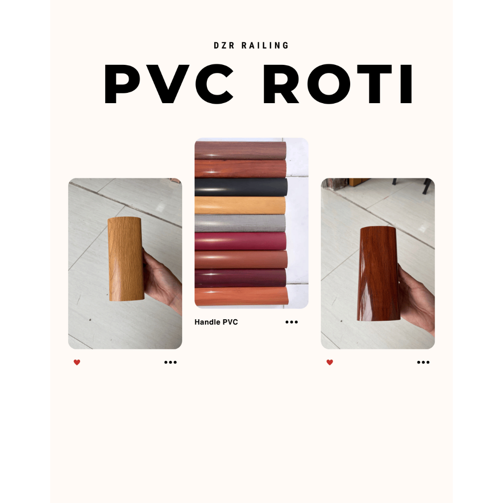 Jual PEGANGAN PVC HAND RAILING PVC / HANDLE TANGGA PVC / HANDRAIL PVC ...