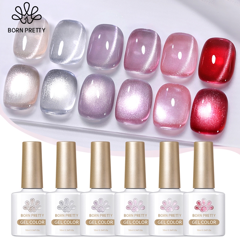 Jual BORN PRETTY Water Light Cat Magnetic Gel Set 10ml 6pcs/set Red Cat ...
