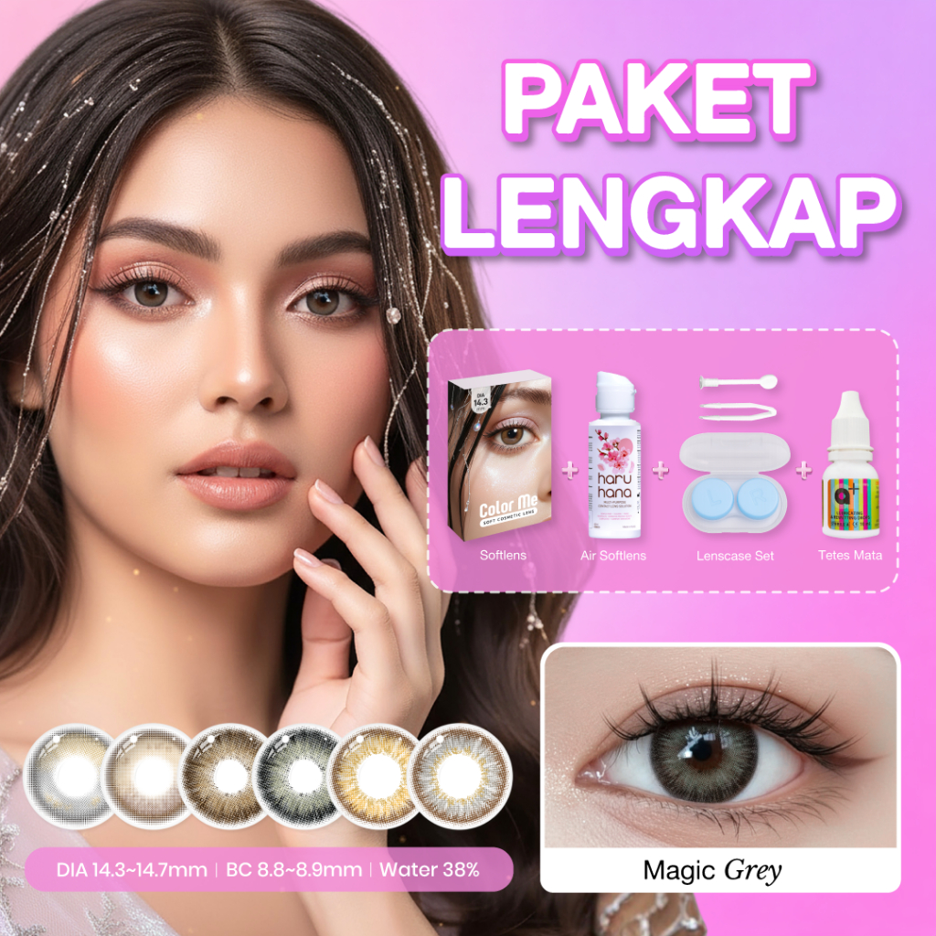Jual Spex Symbol Paket Lengkap Softlens Color Me Dapat Cairan Pembersih ...