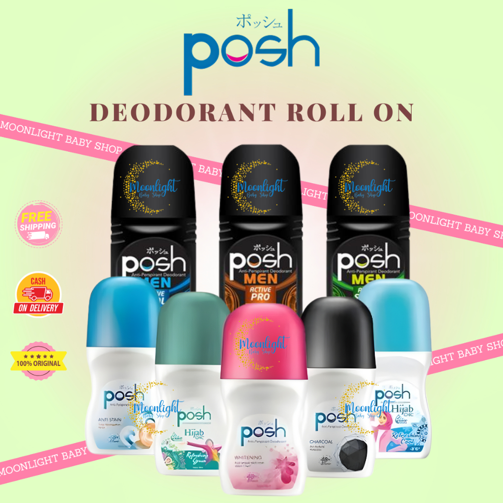 Jual POSH Deodorant Roll On Series 50ml | Shopee Indonesia