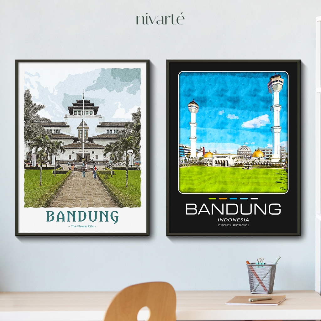 Jual Poster Bandung - Poster Travel Bandung | Poster Frameblock ...