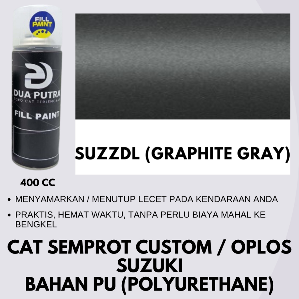 Jual Cat Semprot / Pilox Mobil Oplos / Custom SUZZDL Graphite Grey 400 ...