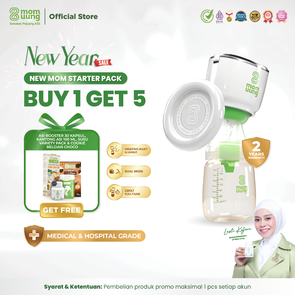 Jual [NEW YEAR SALE] BUY 1 GET 5 - Mom Uung Pompa ASI Portable FREE ASI ...