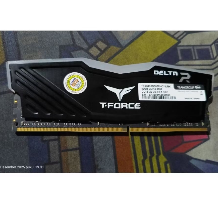 Jual Team Delta T-force RGB 1x32gb Ddr4 3600mhz Black | Shopee Indonesia