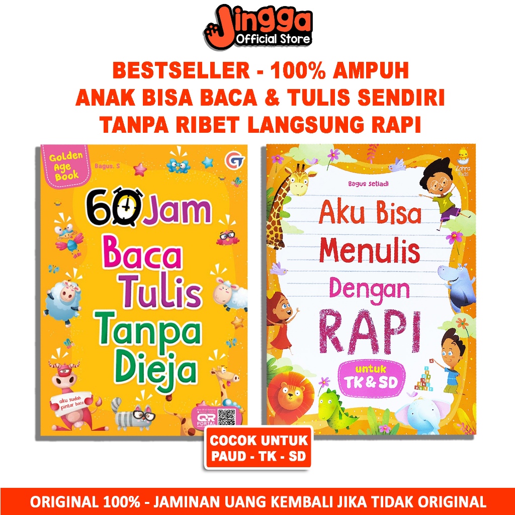 Jual Buku Menulis Rapi Latihan Menulis Tegak Bersambung Anak TK & PAUD ...