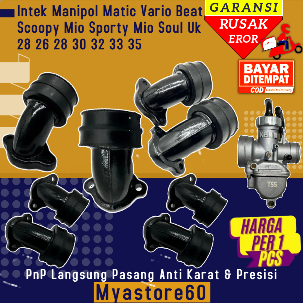 Jual Manipul Intek Karet Manipol Leher Angsa Manifold Sambungan Karbu ...