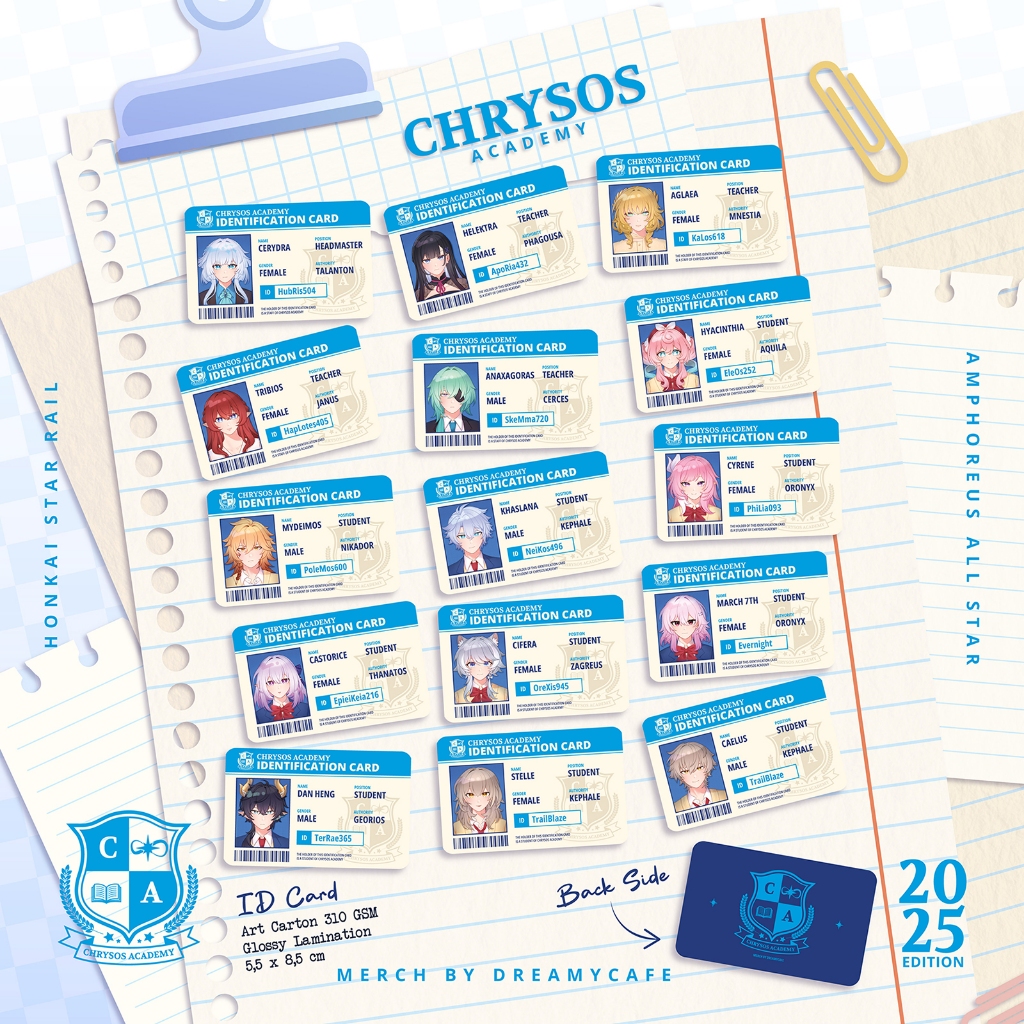 Jual HSR - Chrysos Academy ID Card | Shopee Indonesia