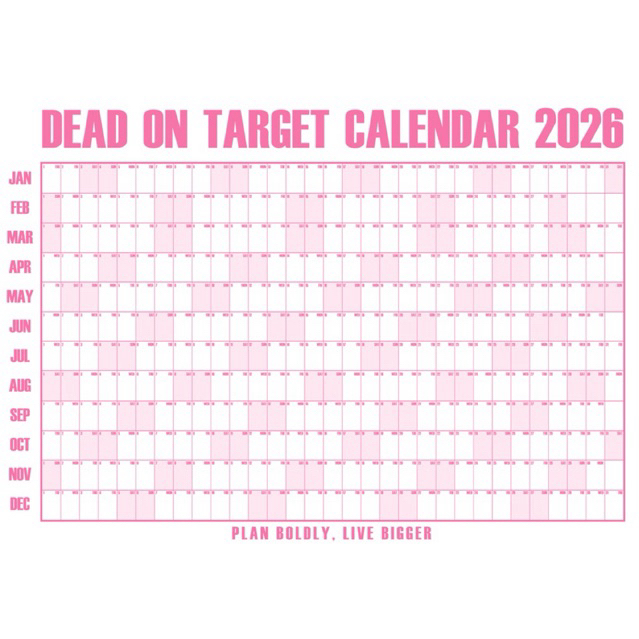 Jual Kalender Tahun 2026 – Yearly Planner Aesthetic | Kalendar 2026 Big ...