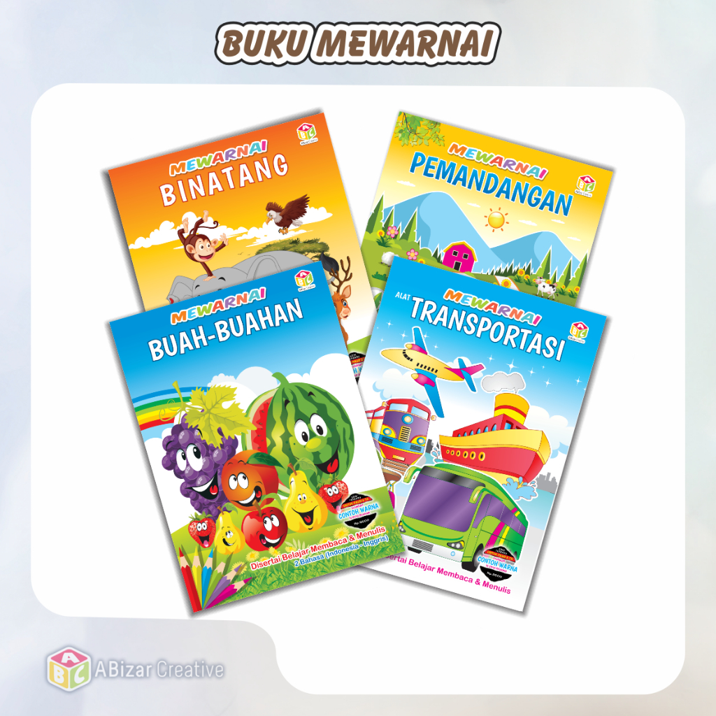 Jual Buku Mewarnai Anak Dengan Contoh Mewarnai | Shopee Indonesia
