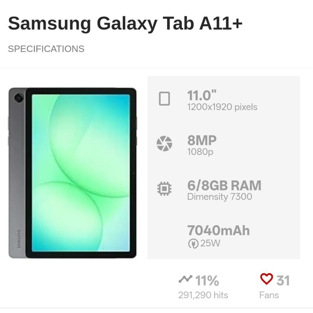 Jual NEW SAMSUNG TAB A11+ 6-128 LTE | TAB A11 6-128 WIFI | TAB A9 4-64 ...