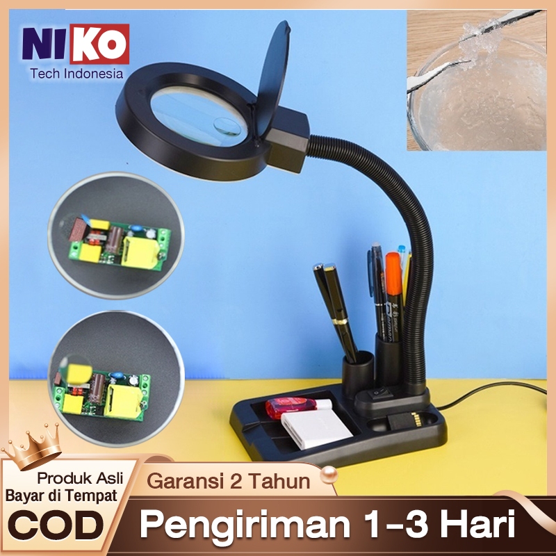 Jual Lampu Service Kaca Pembesar LED CODY 808L LAMPU MEJA SERVIS ...