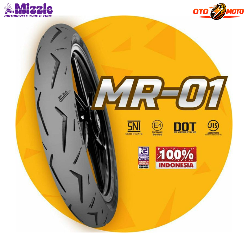 Jual Ban Motor MIZZLE MR-01 Tubeless 90/80-14 , 100/80-14 (Ring 14 ...