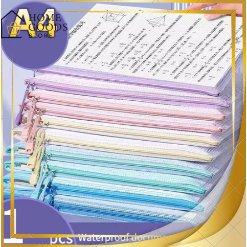 Jual ST002 Map File Zipper Transparan Ukuran A4 Tas Dokumen Plastik ...