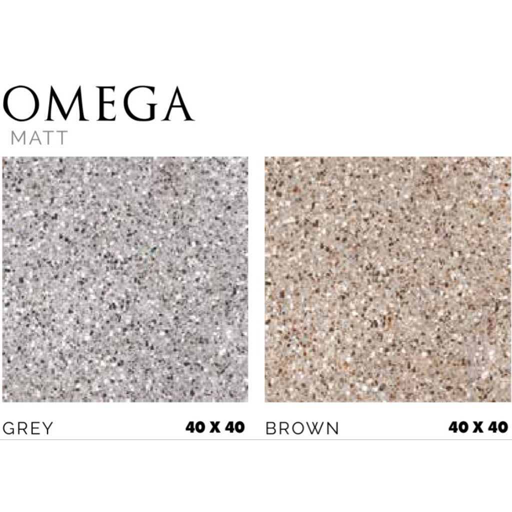 Jual Keramik Merk Asia Tile Omega Brown/Grey ukuran 40x40 cm tekstur ...