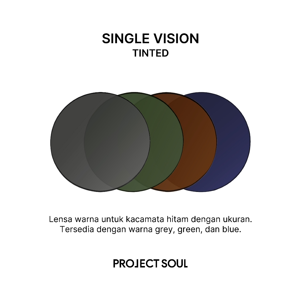 Jual Project Soul - Tinted Single Vision Lens Lensa Kacamata | Shopee ...