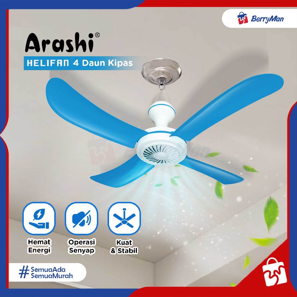Jual Kipas Angin Gantung Plafon Helifan ARASHI AR-228 15W 20W 35W ...