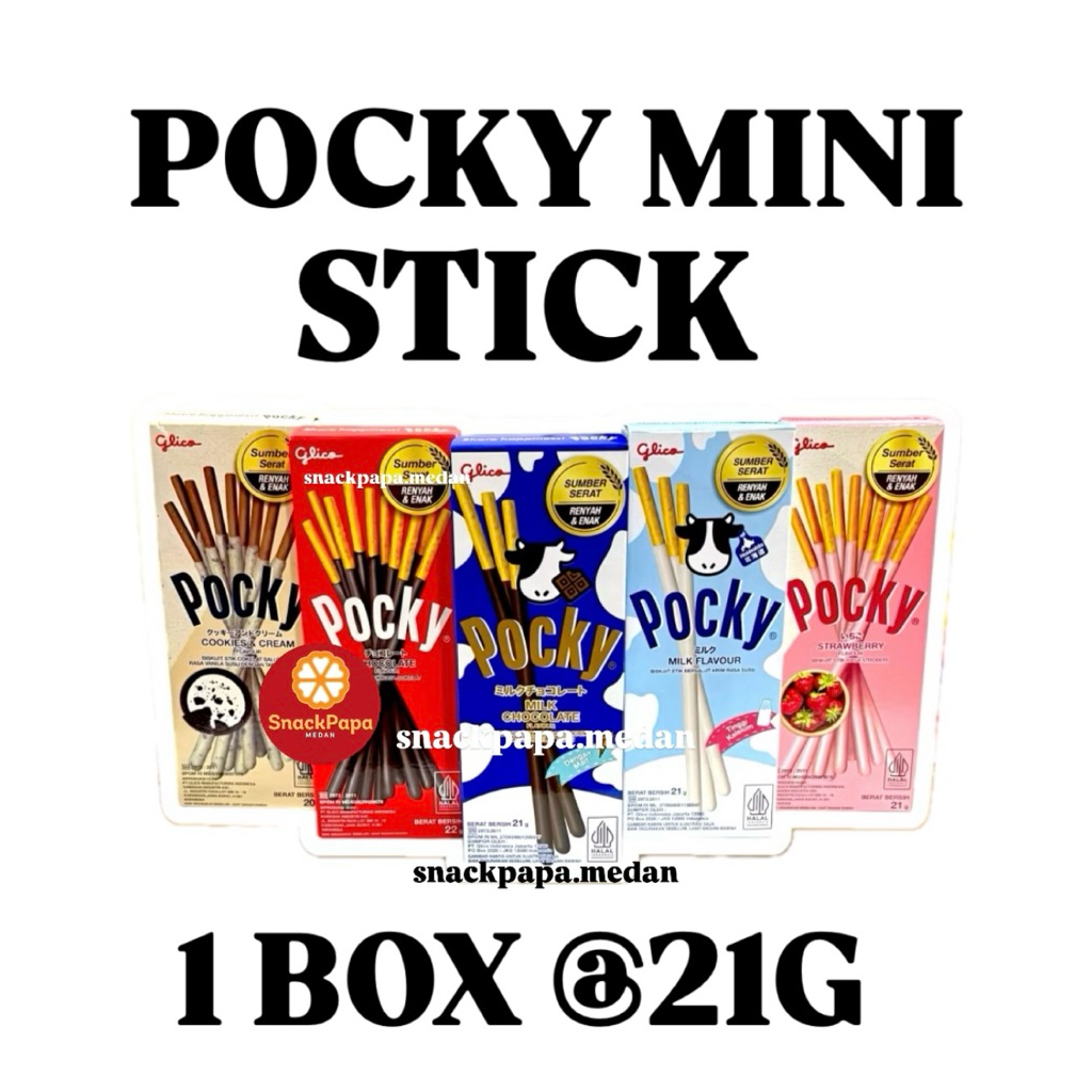 Jual [1 PCS] TERMURAH POCKY MINI 1 BOX X 22GR HALF, GLICO PEJOY COKLAT ...