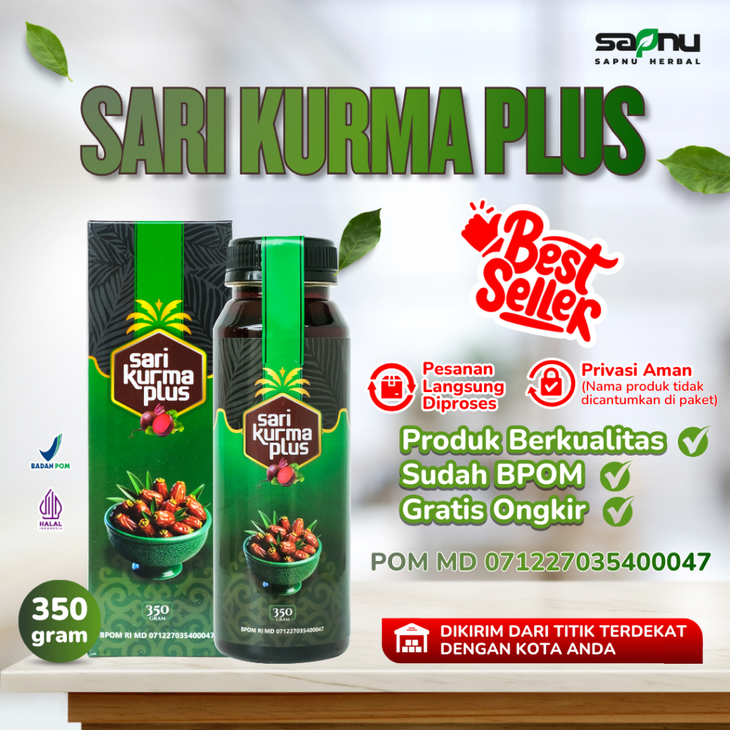 Jual Sari Kurma Plus Original – Perpaduan Sari Kurma, Buah Bit, Jambu ...