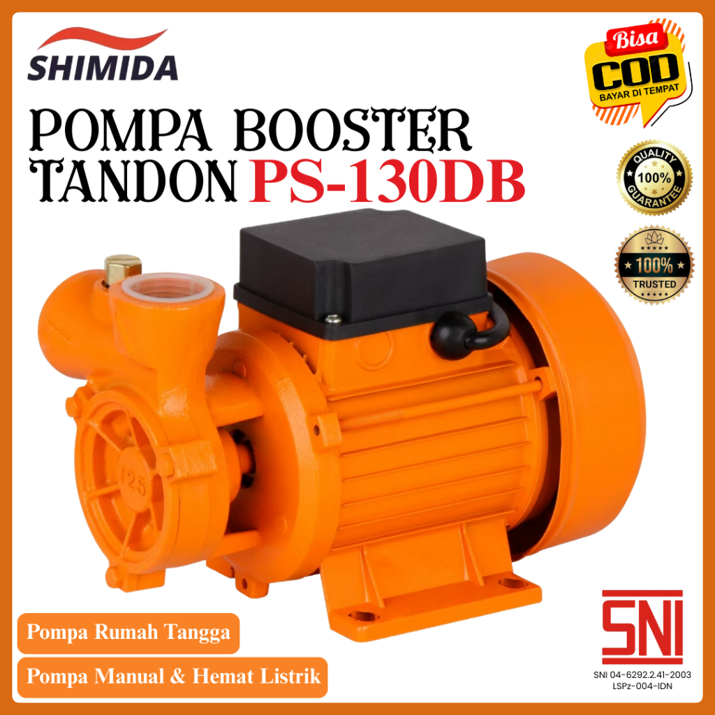 Jual Shimida Pompa Booster PS-130DB Tandon Pompa Booster Rumah Tangga ...