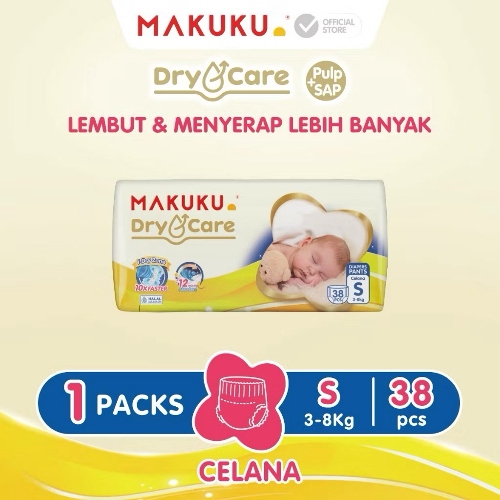 Jual MAKUKU Dry Care Drycare Popok Sekali Pakai Tipe Type Celana Pant ...