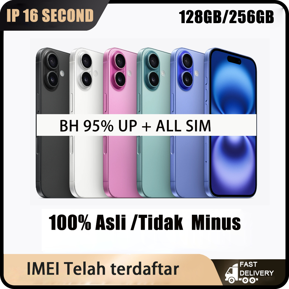 Jual IP 16 256GB/128GB SECOND GOOD CONDITIONS FULLSET MULUS 100% ASLI ...