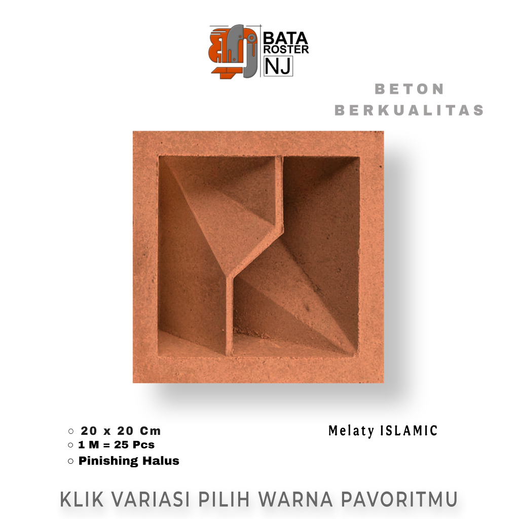 Jual BATA ROSTER NJ - Roster Beton Minimalis - Anti Tampias, Dua Muka ...