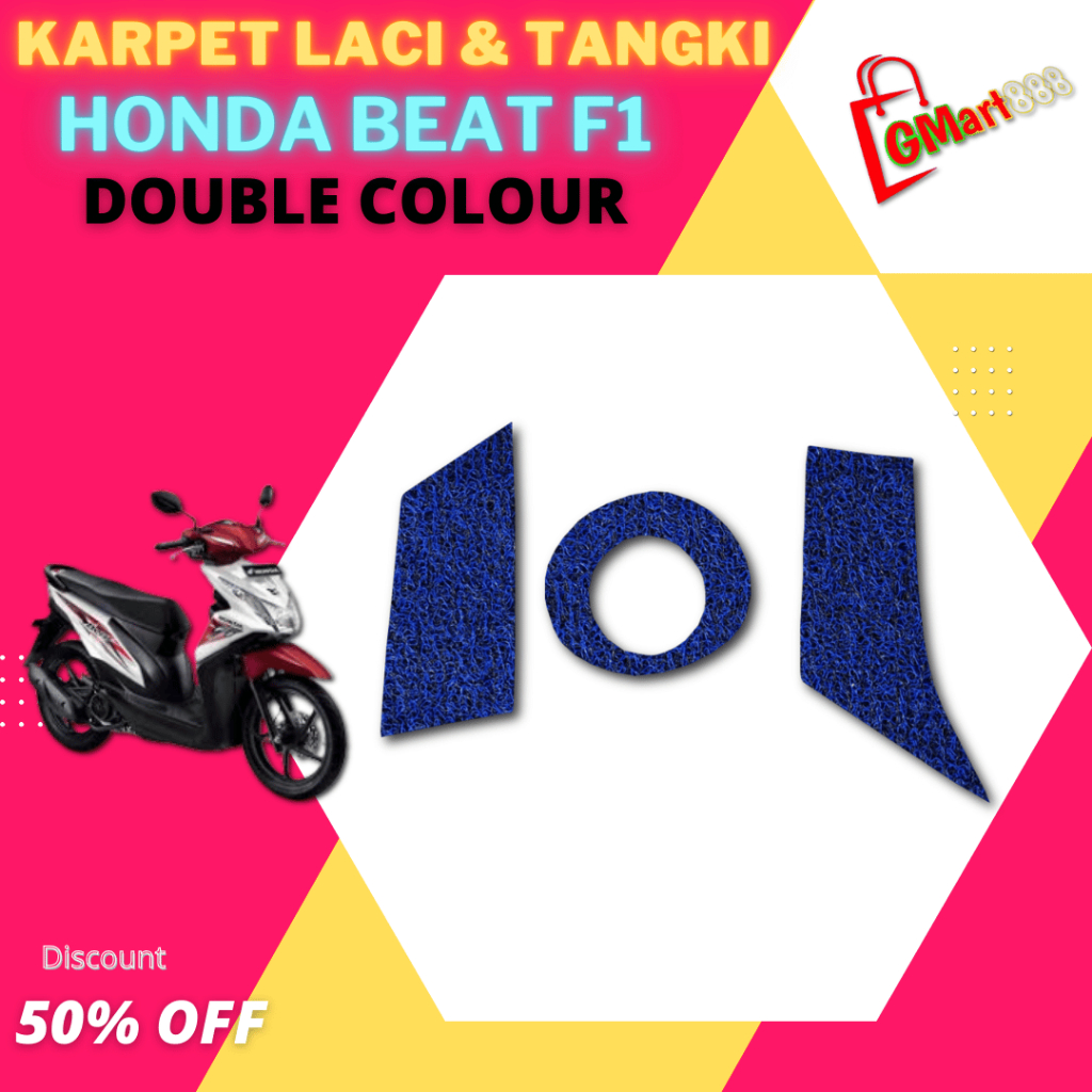 Jual Karpet Dashboard Dan Tangki Motor BeAT F1 Premium MR - Double ...