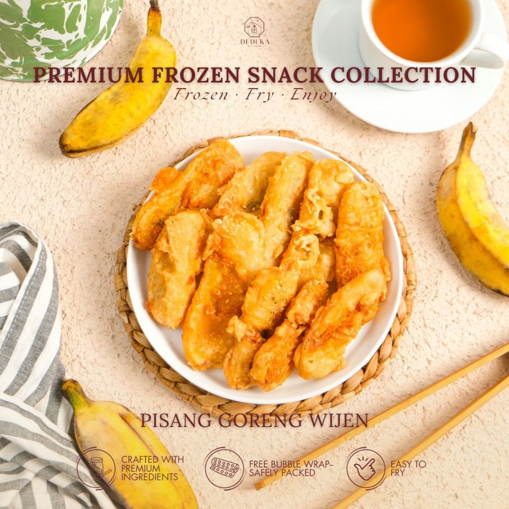 Jual Pisang Goreng Wijen Crispy Premium Frozen | Snack Beku Pisang ...
