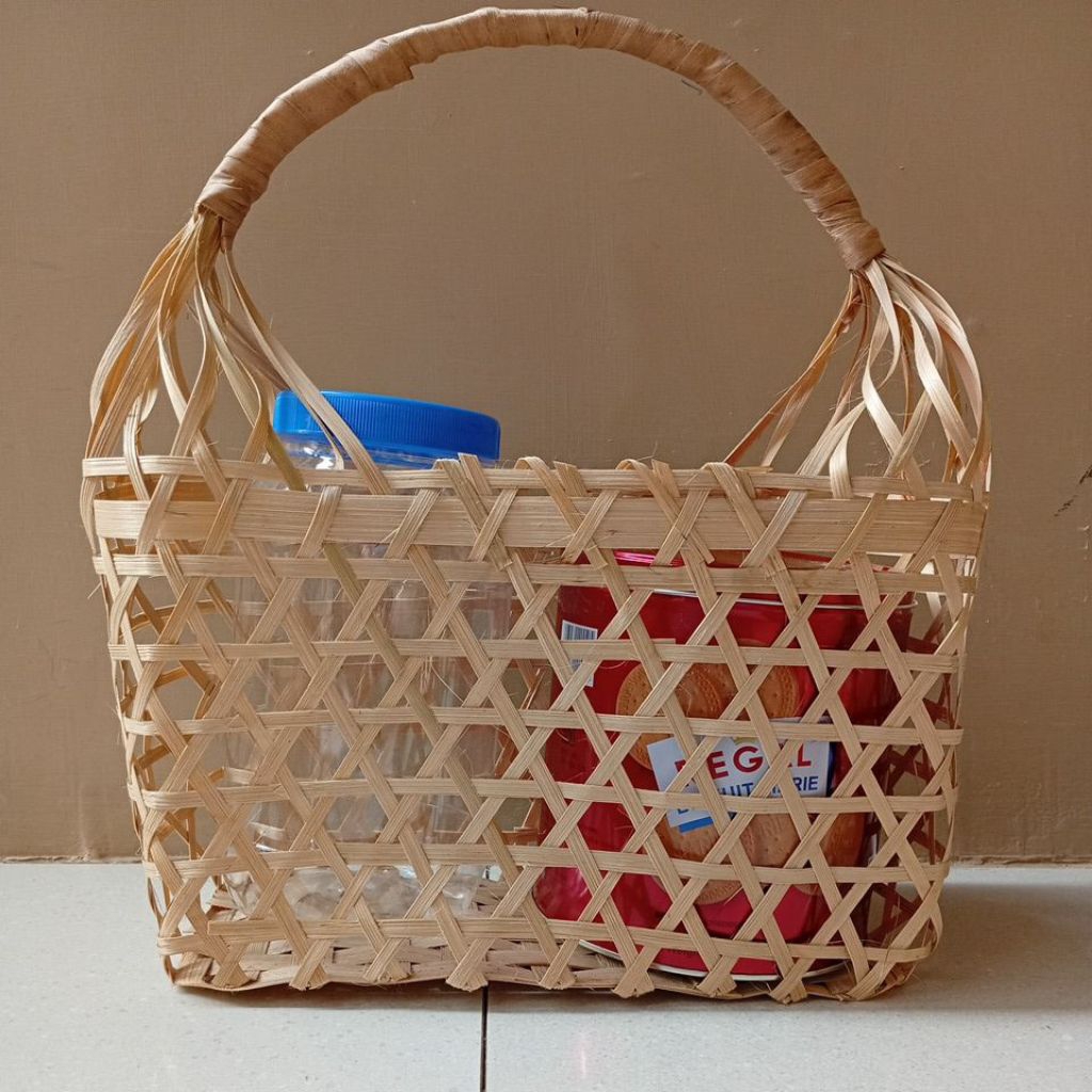 Jual Tas Anyaman Bambu Jumbo Parcel Sembako|Tas Keranjang Serbaguna|Tas ...