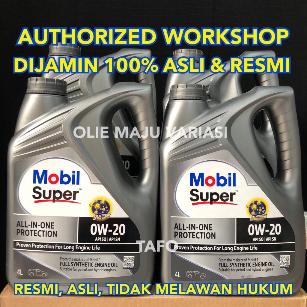 Jual MOBIL SUPER ALL IN ONE PROTECTION 0W20 / MOBIL SUPER 0W-20 GALON 4 ...
