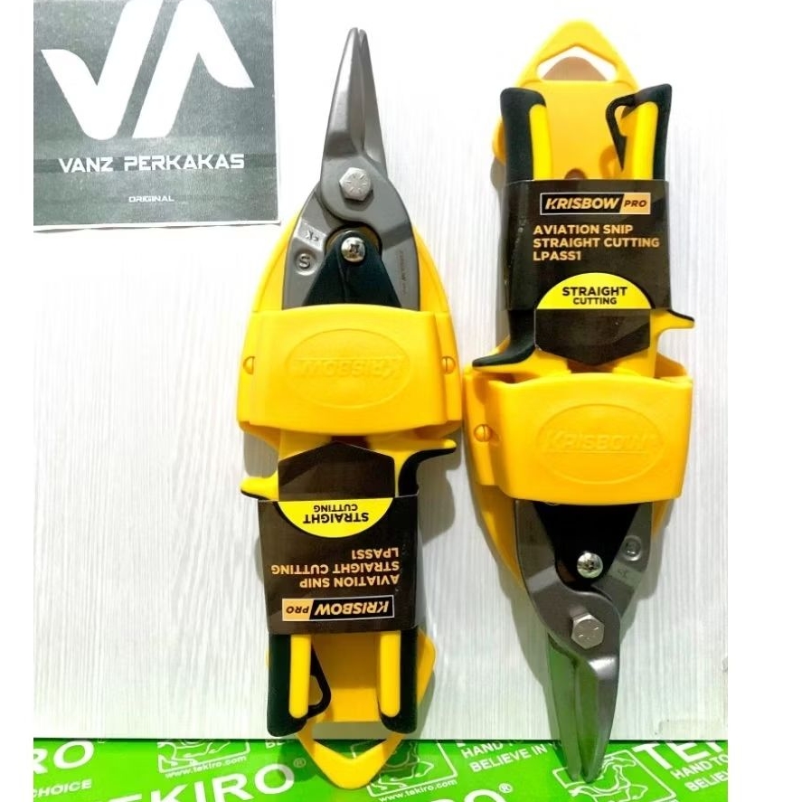 Jual Gunting Baja Ringan Lurus Krisbow - Aviation Snip Straight Krisbow ...