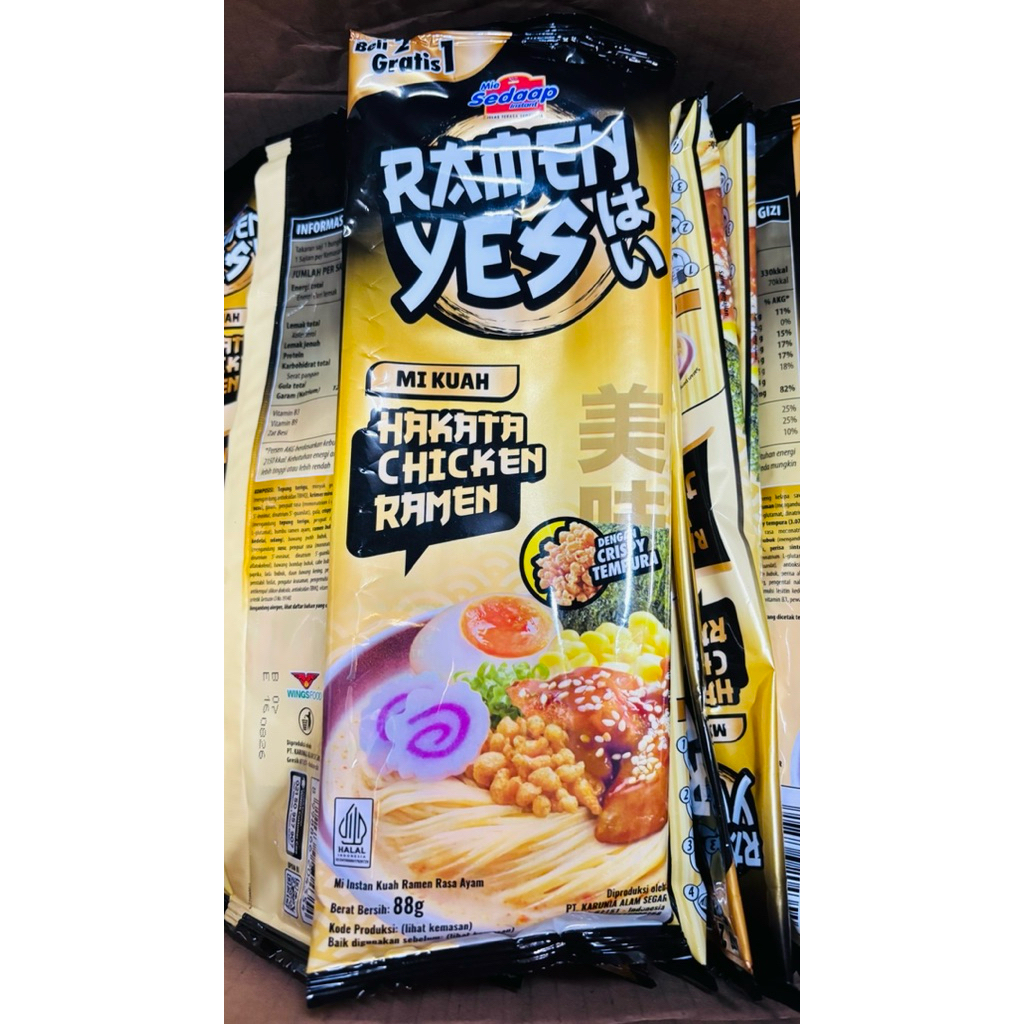 Jual Ramen YES Hakata Chicken Ramen - Mie Sedap 88 g | Shopee Indonesia