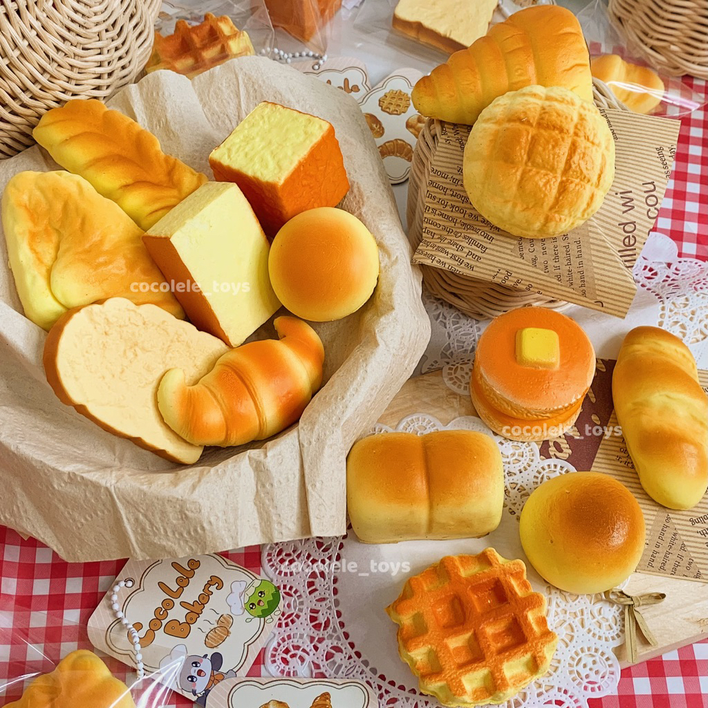 Jual bread squishy mini by cocolele_toys - gantungan squishy, bakery ...