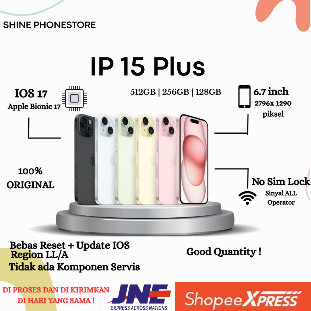 Jual IP 15/15 Plus 256GB/128GB Second Mulus Good Conditions No Recond ...