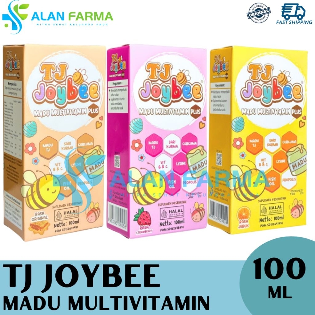 Jual Madu TJ Joybee 100 mL KEMASAN BARU | Madu Multivitamin Joybee ...