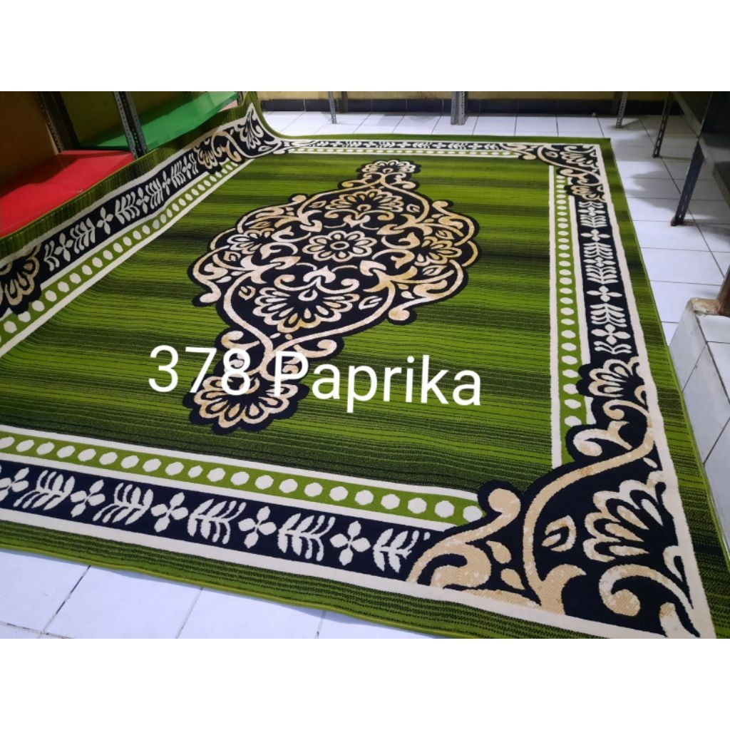 Jual Karpet Permadani Besar Jumbo Klasik Almaya Shafira Hijau Green Tua ...