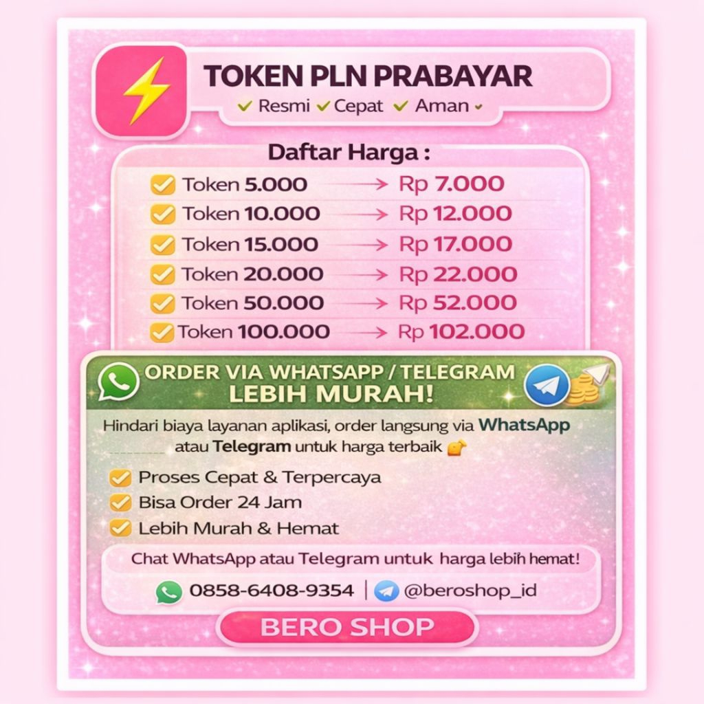 Jual Token Listrik PLN Prabayar Resmi Nominal Kecil 5k, 10K, 15K ...