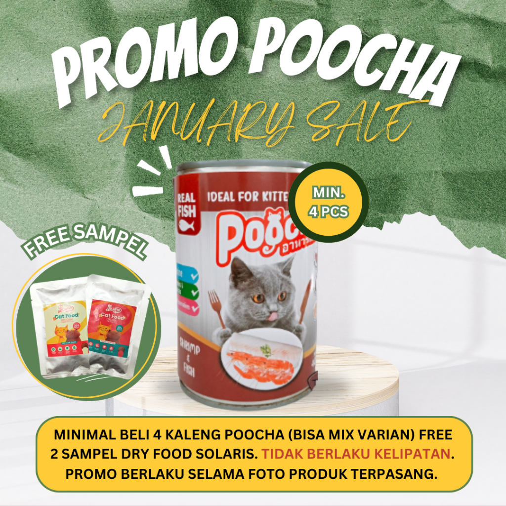 Jual Poocha Can Shrimp & Fish 400gr - Makanan Basah Kucing | Shopee ...