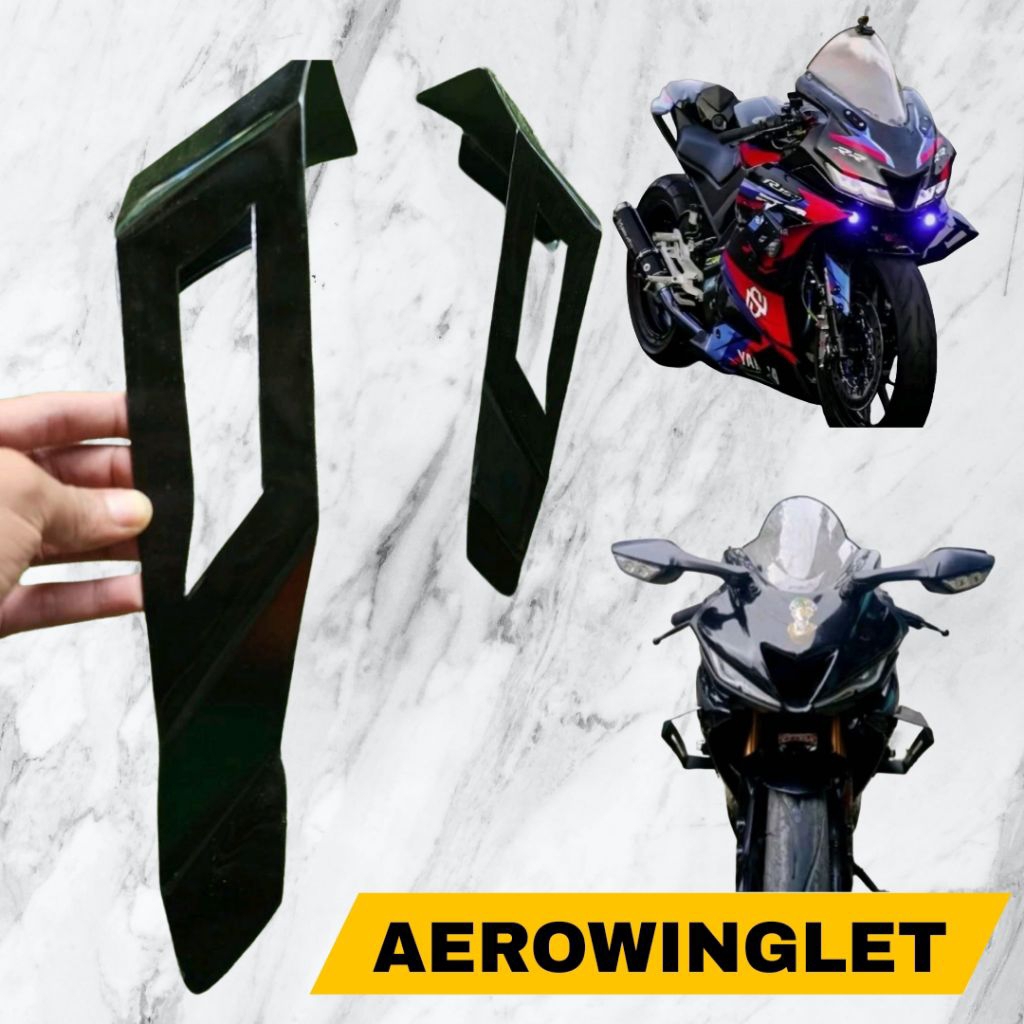 Jual (satu set 2buah) Aero winglet R15 v3 || pnp R15 v2 v3 v4 Zx25R ...