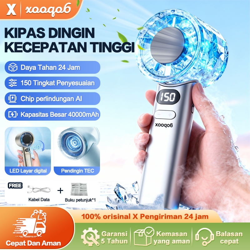 Jual Xooqo6 150 gigi Kipas Angin Portable 40000mAh Turbo Mini Tangan ...