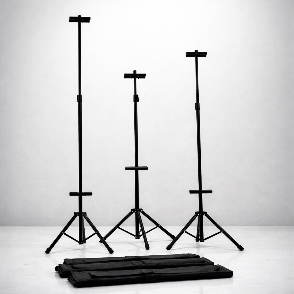Jual Tripod Banner Stand Besi Adjustable Tinggi | Kaki 3 Kuat + Tas ...