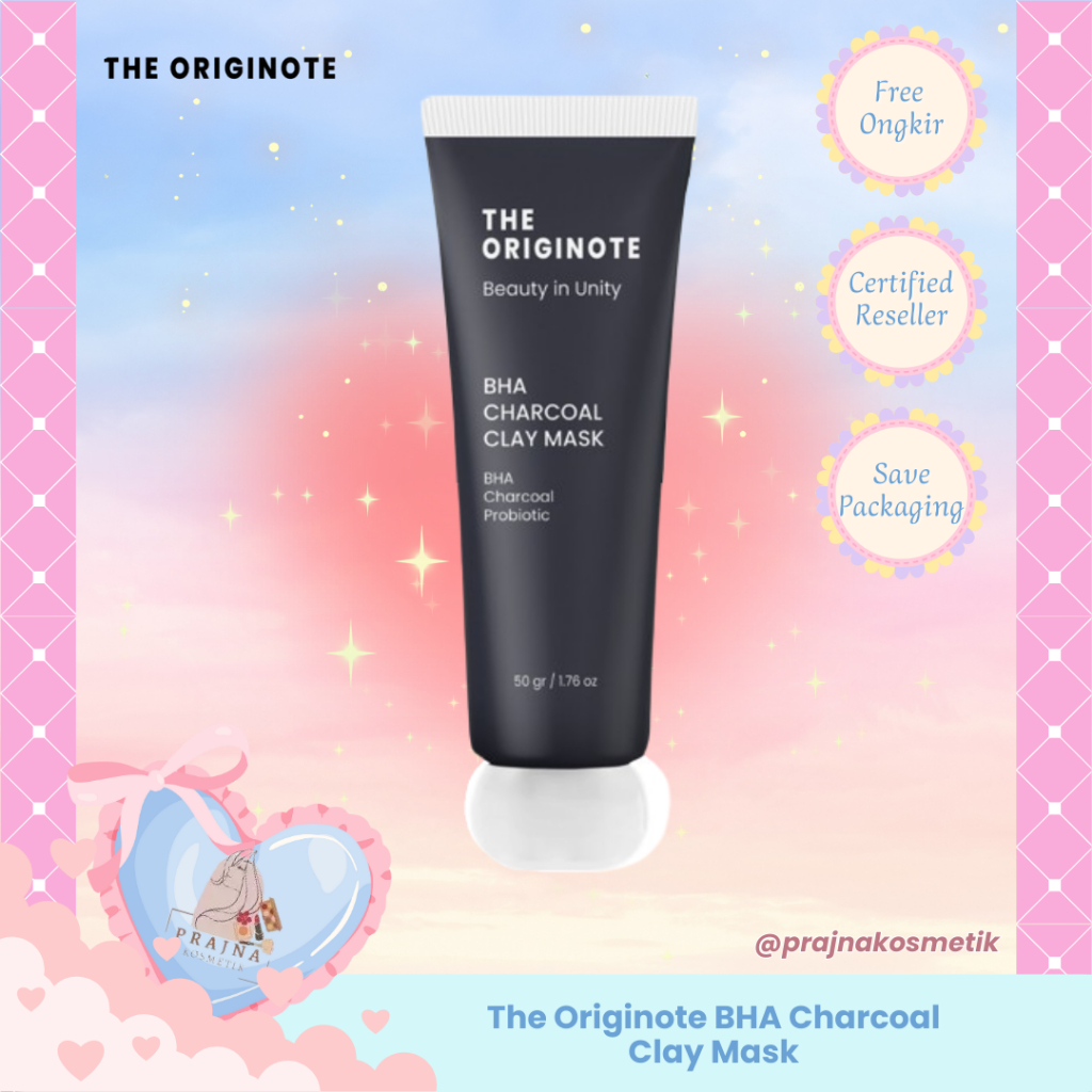 Jual The Originote BHA Charcoal Clay Mask - Masker Wajah Mud Mask ...
