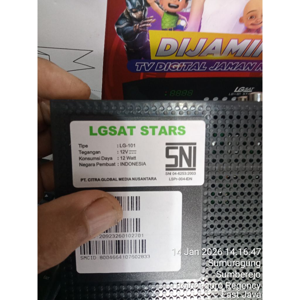 Jual Resiver Kvision LGsat HD ,tapi gak bisa di paket anggap aja ...