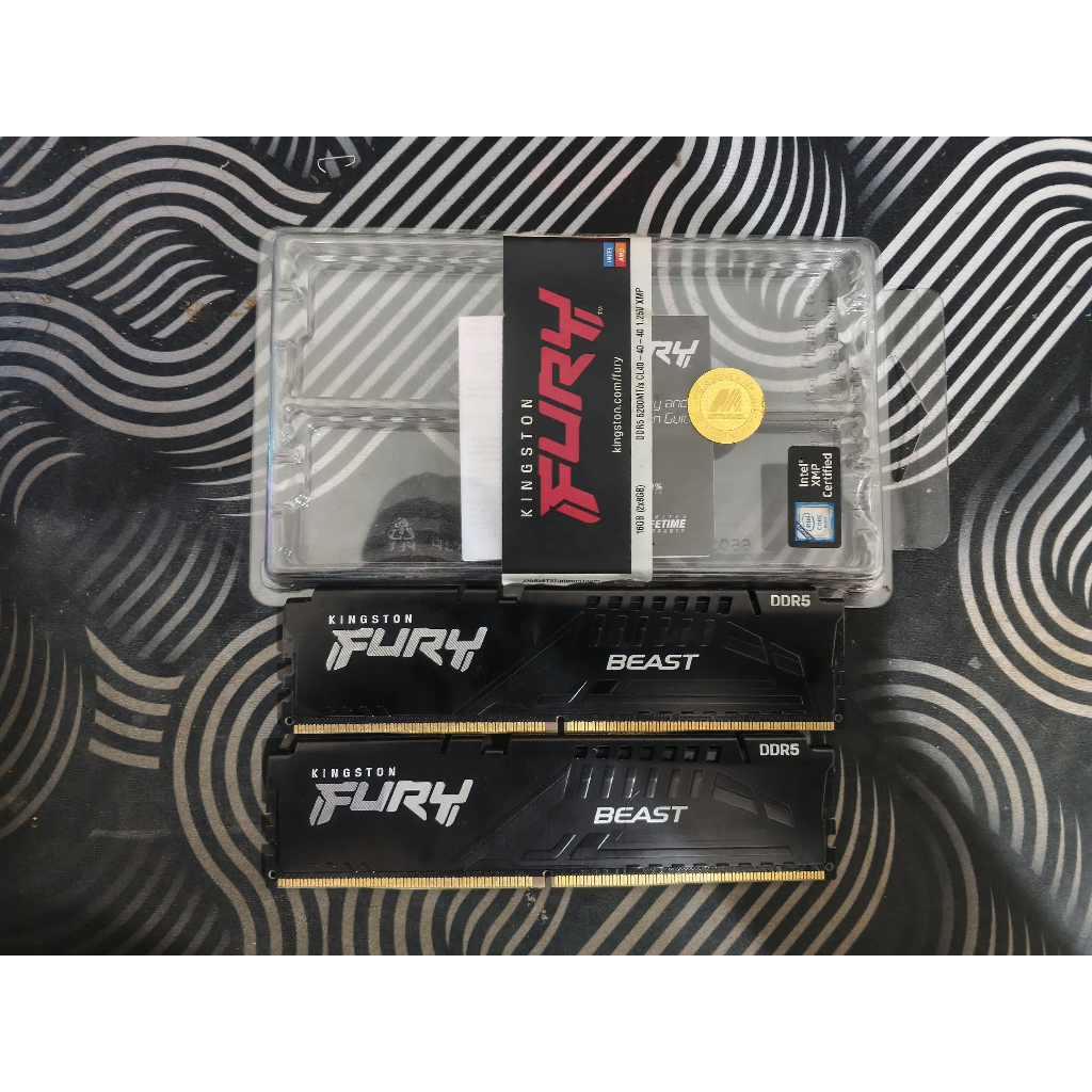 Jual Kingston Fury Beast DDR5 16GB Kit (8x2) 5200Mhz CL40 | Shopee ...