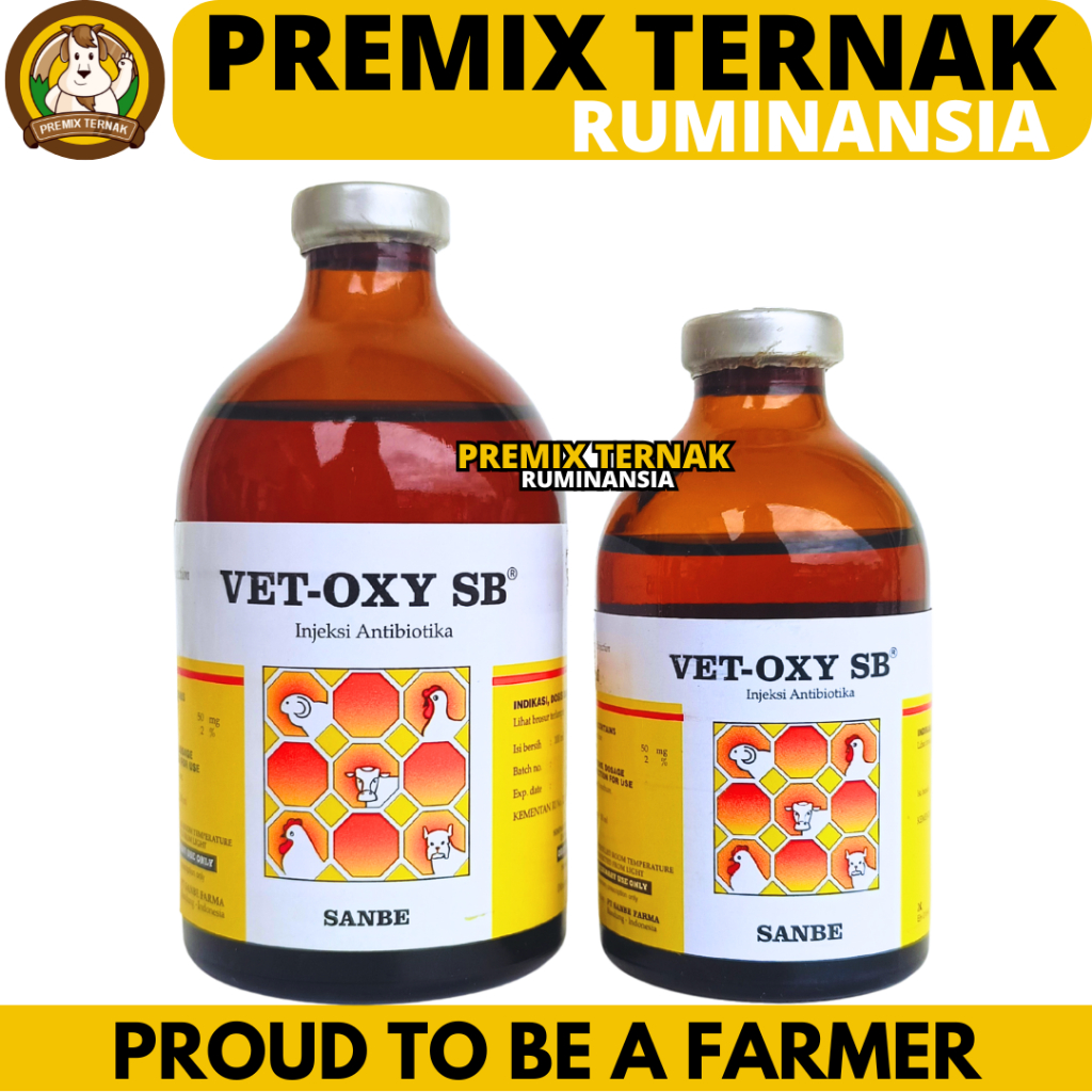 Jual VET OXY SB 100ML & VET OXY SB 50ML SANBE - Obat Hewan Anti Infeksi ...