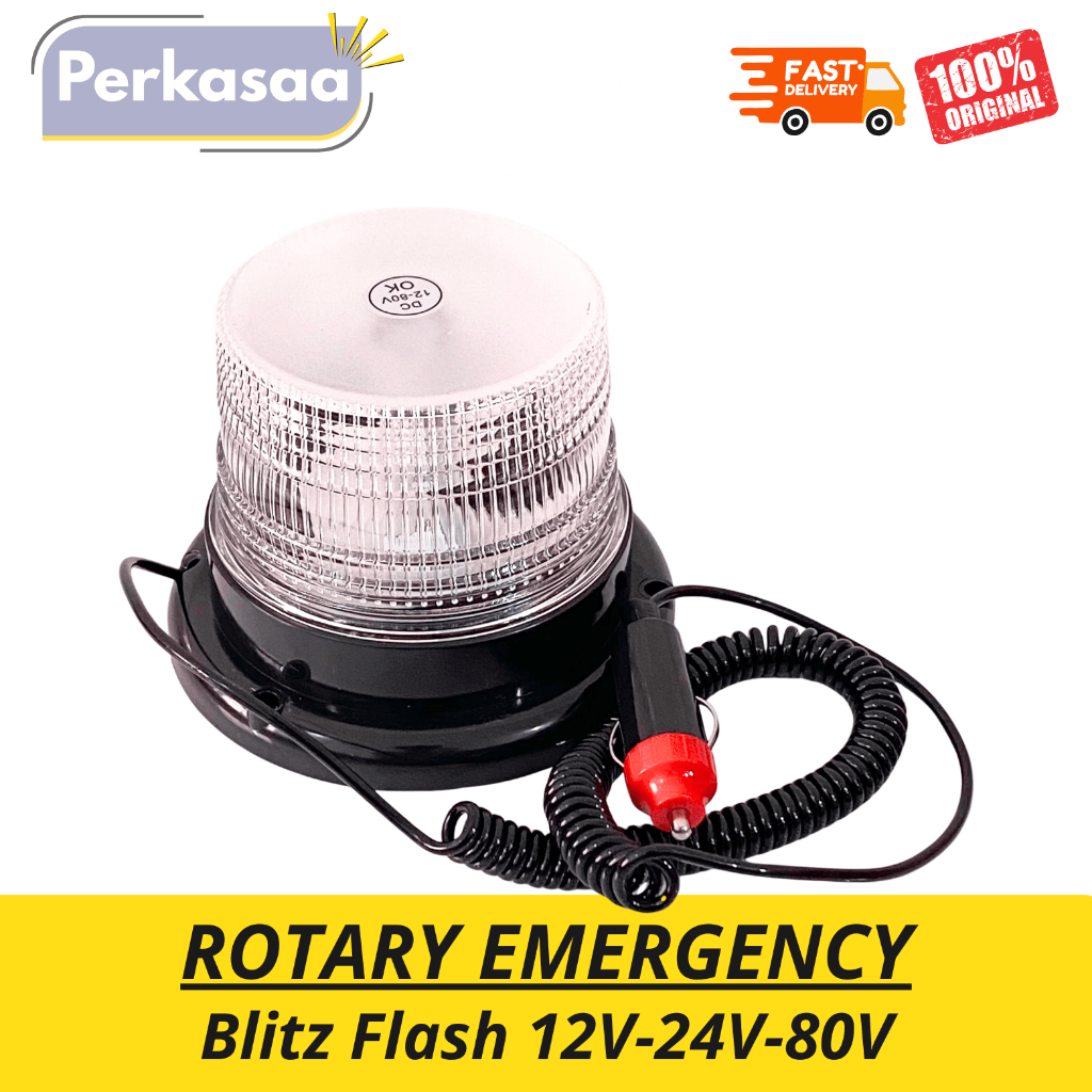 Jual Lampu Rotary Emergency Rotary LED Blitz Flash 12V 24V | Shopee ...