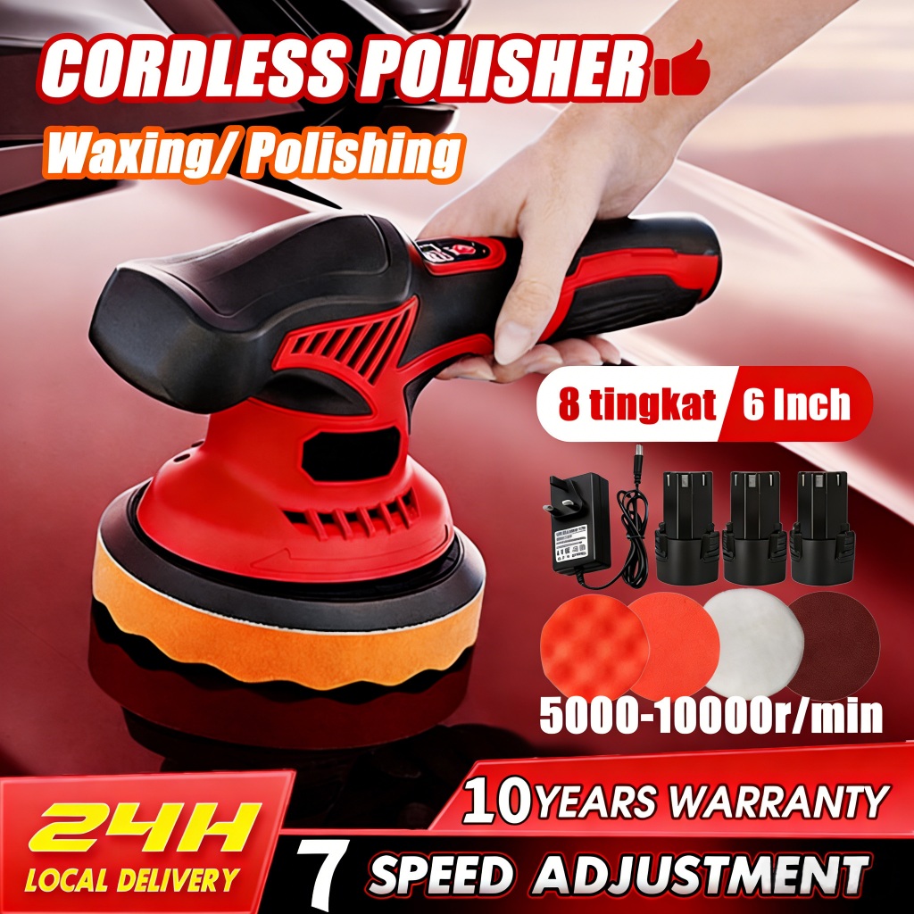 Jual Diskoom Mesin Poles Lilin Mobil 12V Portable Baterai Tipe Cas 6 ...