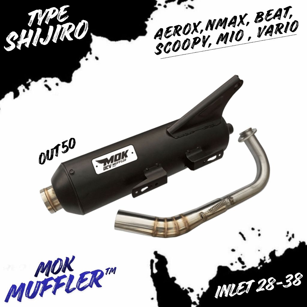 Jual Knalpot Standar Racing Shijiro Inlet 28-38 Out 50 Aerox Nmax Vario ...