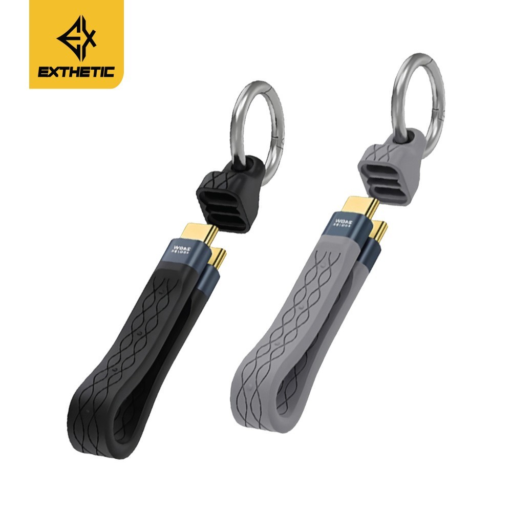 Jual Exthetic Keychain USB 4.0 40Gbps USB C to Type C 8K PD 240W 5A ...